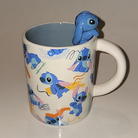 Disney | Dining | Disney Lilo Stitch Doodle Ceramic Coffee Mug With 3d ...